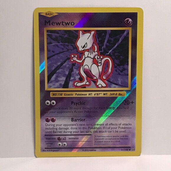 POKEMAN | Toys | Pokemon Mewtwo Evolutions Cracked Ice Holo Rare 518 ...